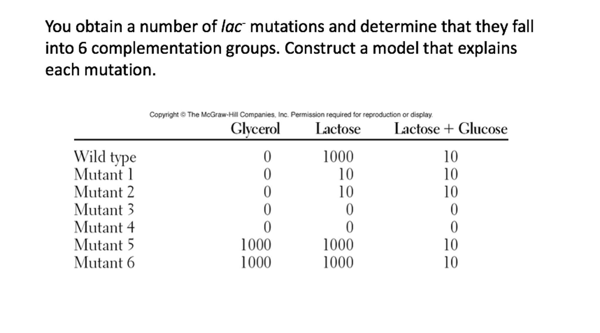 Solved You obtain a number of lac^- mutations and determine | Chegg.com
