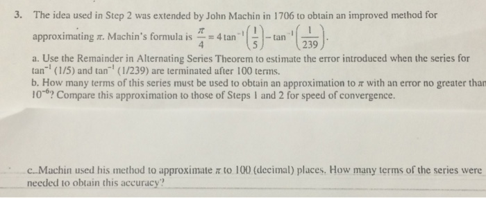 Solved The idea used in Step 2 was extended by John Machin | Chegg.com