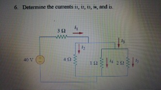 Solved Determine the currents i1, i2, i3, i4, and i5. | Chegg.com