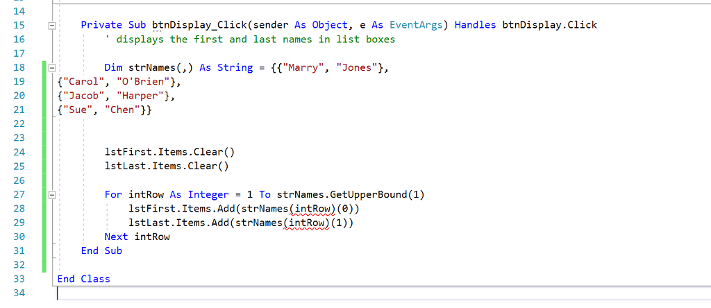 Solved Open the VB2015\Chap09\Debug Solution\Debug Solution | Chegg.com