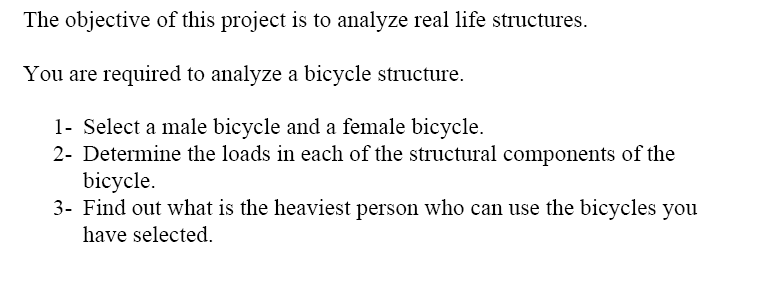 Solved The objective of this project is to analyze real life | Chegg.com