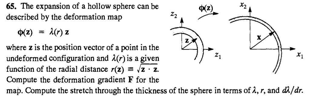 65. The expansion of a hollow sphere can be described | Chegg.com