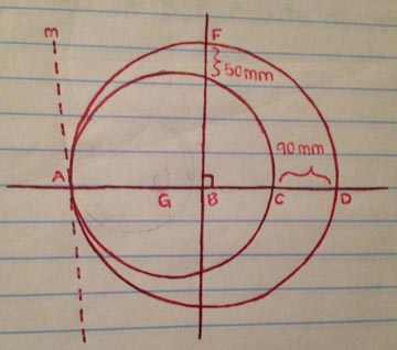 Solved The two circles shown are internally tangent at point | Chegg.com