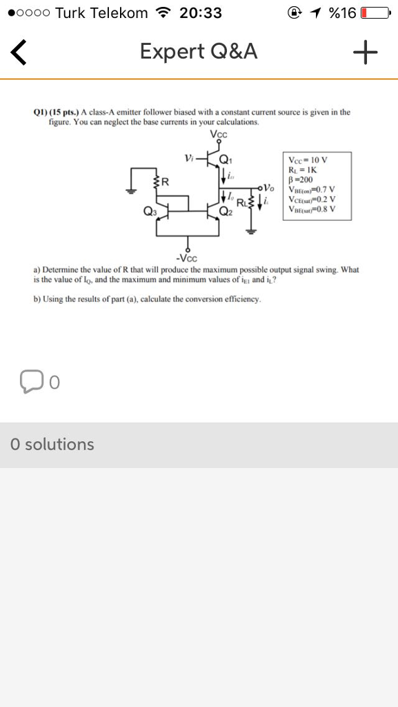 Solved .oooo Turk Telekom 20:33 Expert Q&A Q1) (15 pts.) A | Chegg.com