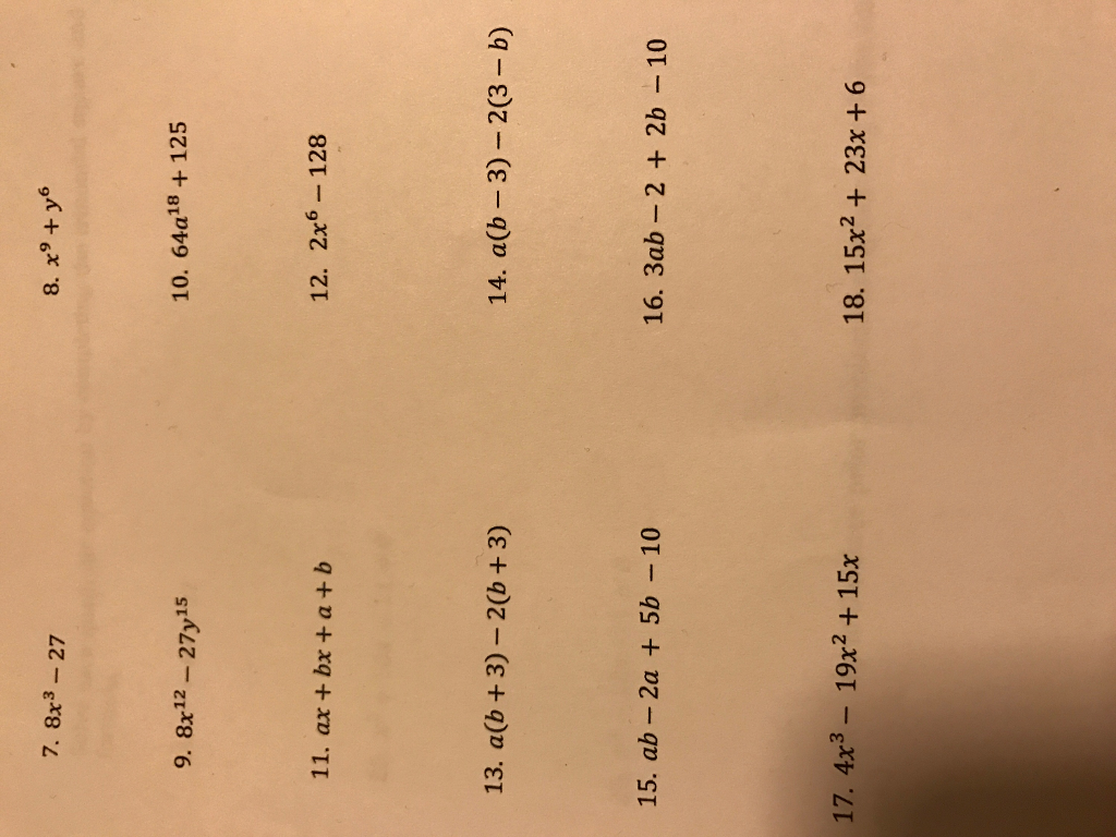 Solved Can someone answer #9- 18 please? Thank you! For | Chegg.com
