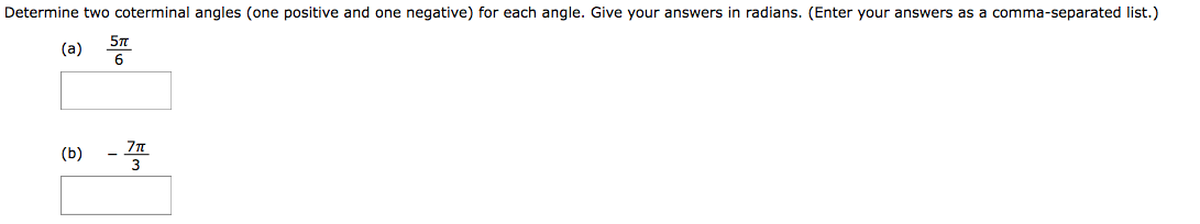 Solved Determine the quadrant in which each angle lies. (The | Chegg.com