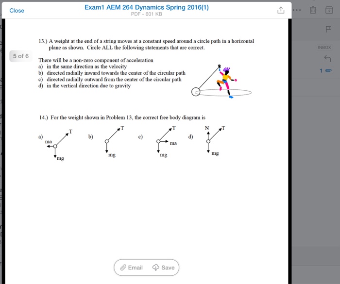 Solved A weight at the end of a string moves at a constant | Chegg.com