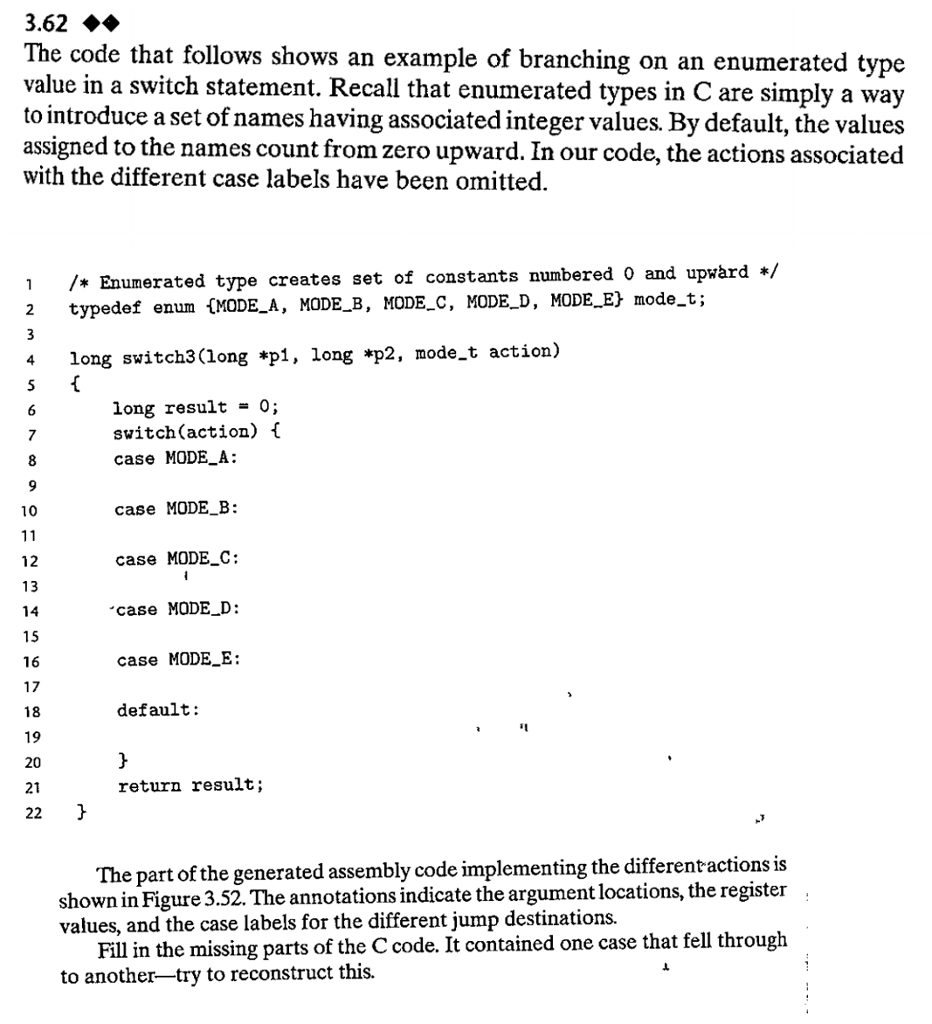 The code that follows shows an example of branching | Chegg.com
