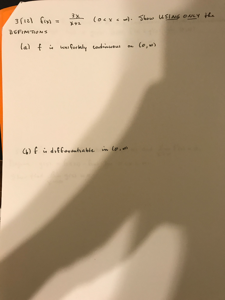 Solved 3.3. Uniform Continuity Compare the definition of | Chegg.com