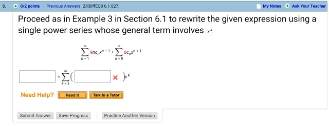 Solved Proceed as in Example 3 in Section 6.1 to rewrite the | Chegg.com