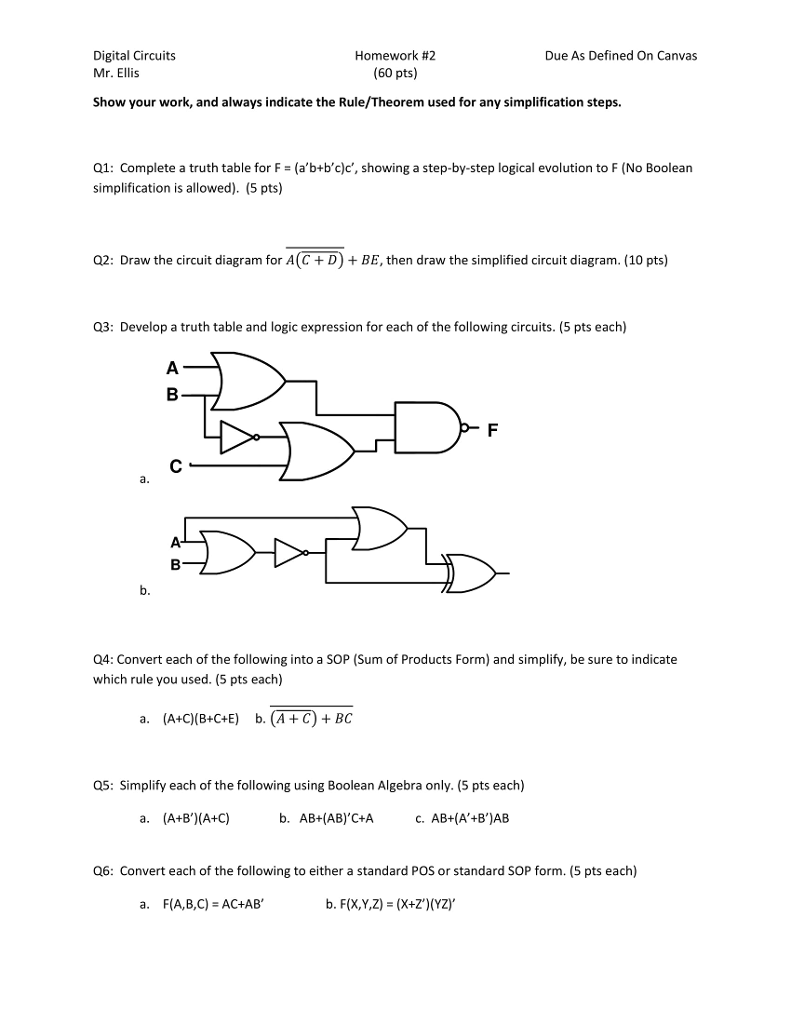 Solved Complete a truth table for F = (a'b + b'c)c', showing | Chegg.com