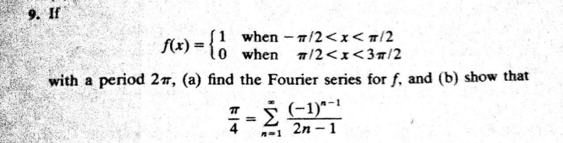 Solved f(x) = 1 when - pi/2