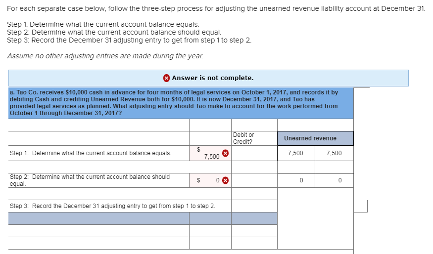 Solved For each separate case below, follow the three-step | Chegg.com