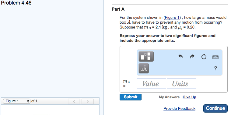 Solved For the system shown in (Figure 1), how large a mass | Chegg.com