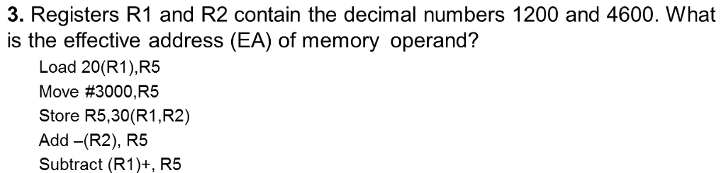 Solved Registers R1 and R2 contain the decimal numbers 1200 | Chegg.com