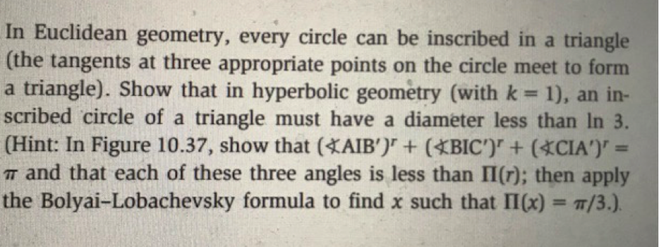 Solved In Euclidean geometry, every circle can be inscribed | Chegg.com