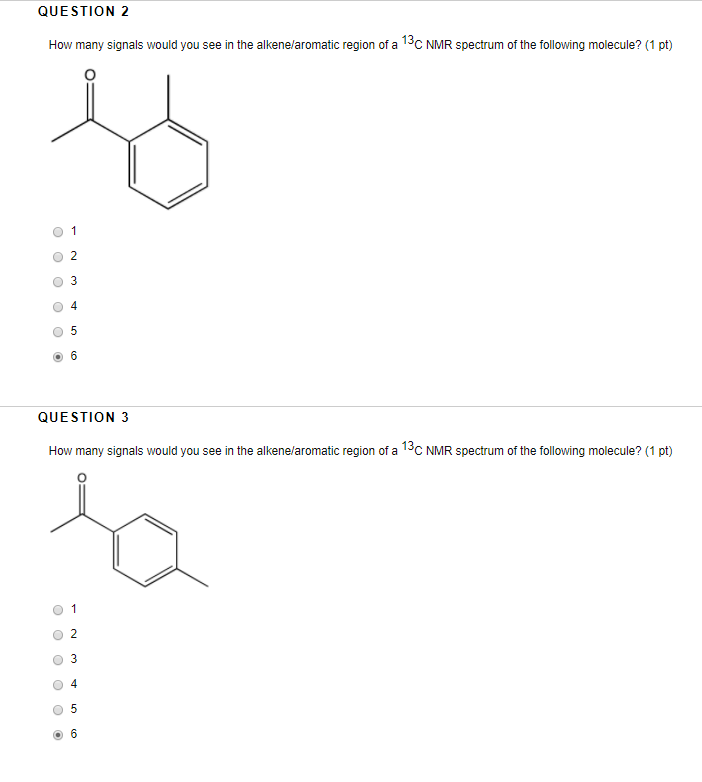Solved How many signals would you see in the alkene/aromatic | Chegg.com