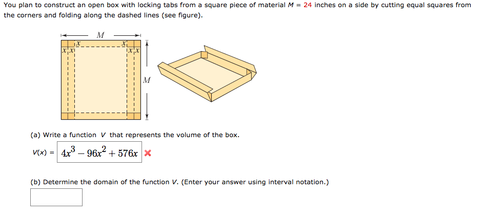 Solved You plan to construct an open box with locking tabs | Chegg.com
