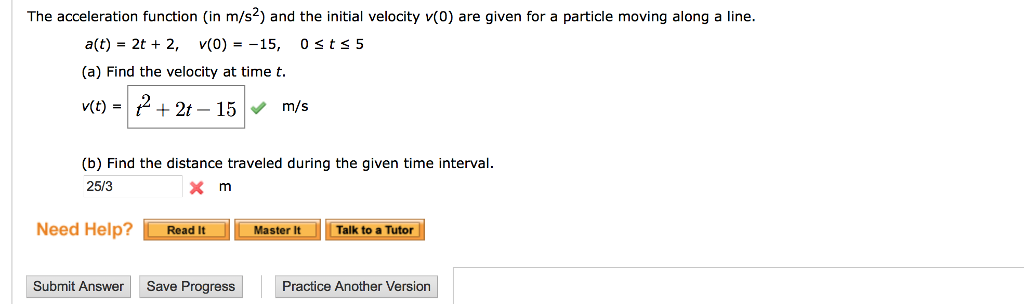 Solved The Acceleration Function In M S 2 And The Initial