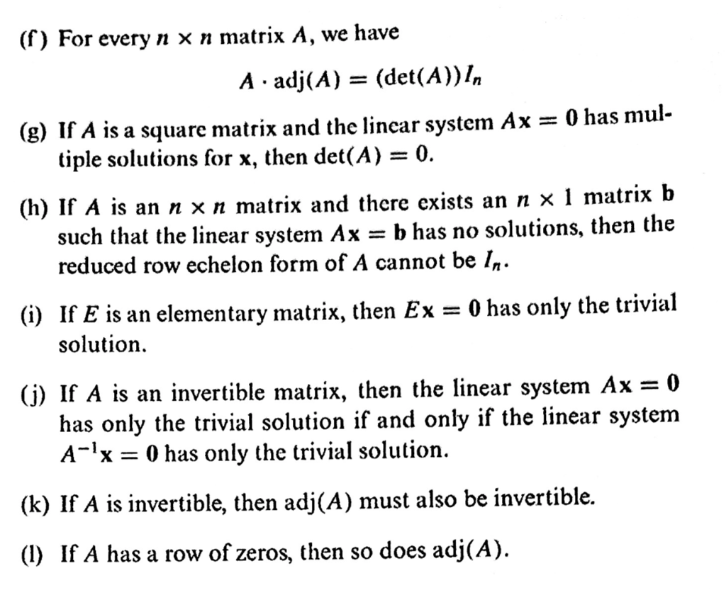 Solved True-False Exercises TF. In parts (a)-(1) determine | Chegg.com
