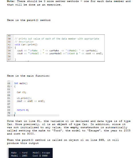 Solved c++ in class i have uploaded the code snaps as | Chegg.com