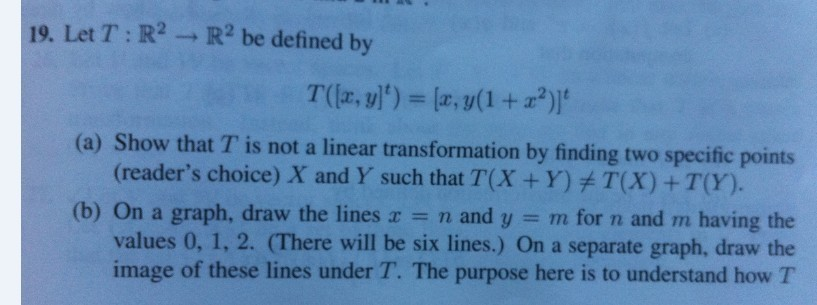 Let T : R2 rightarrow be defined by Show that T is | Chegg.com