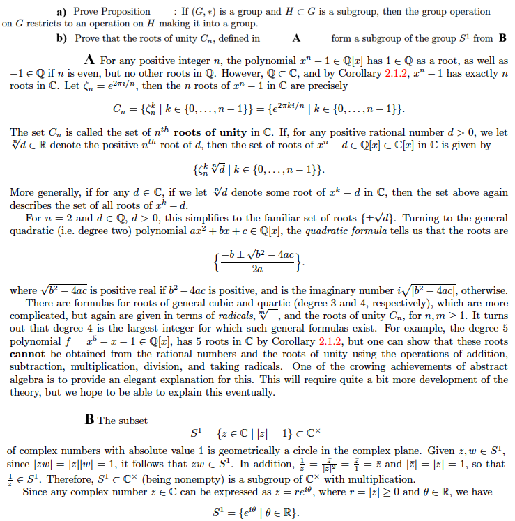 Solved If G Is A Group And H Subset G Is A Subgroup