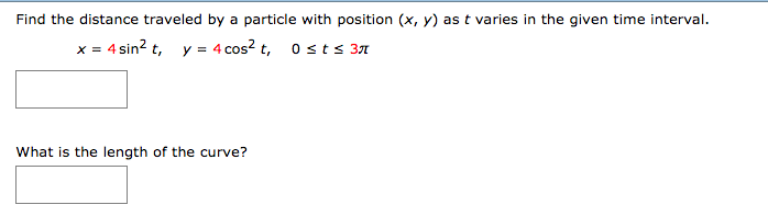 Solved Find the distance traveled by a particle with | Chegg.com
