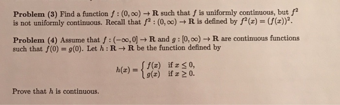 Solved Find a function f: (0, infinity) rightarrow R such | Chegg.com