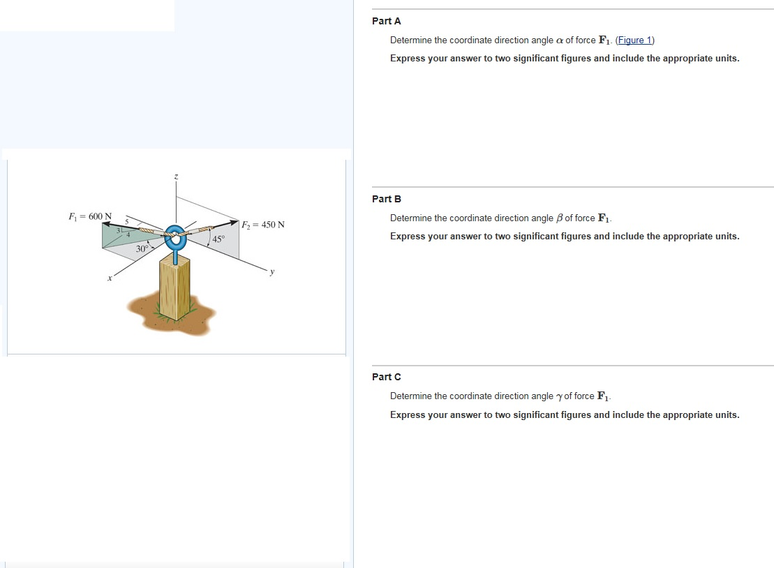 Solved Determine The Coordinate Direction Angle Alpha Of