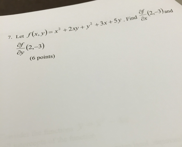 Solved Let f(x, y) = x^2 + 2xy + y^2 + 3x + 5y. Find curly | Chegg.com