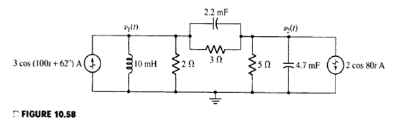 Solved a) redraw the circuit with appropriate phasors and | Chegg.com
