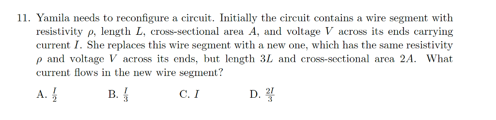 Solved 11. Yamila needs to reconfigure a circuit. Initially | Chegg.com