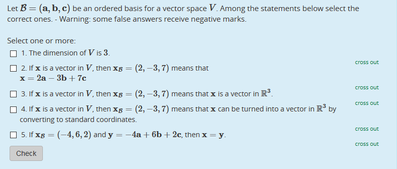 Solved Let B (a, b, c) be an ordered basis for a vector | Chegg.com