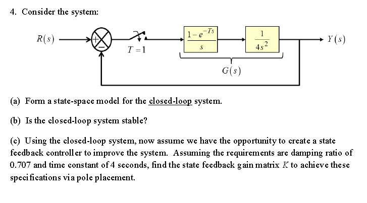 Solved Consider the system: Form a state-space model for | Chegg.com