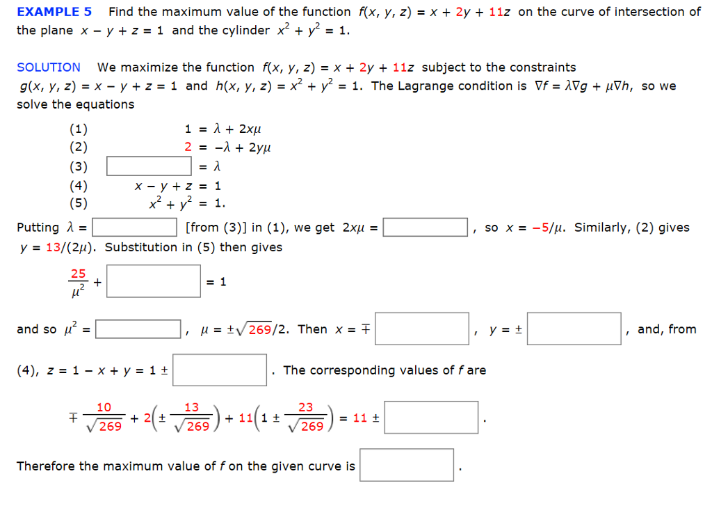 Solved Find The Maximum Value Of The Function F X Y Z X