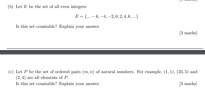 Solved B Let E Be The Set Of All Even Integers E 6 4 Chegg Solved B Let E Be The Set Of All Even Integers E 6 4 Chegg