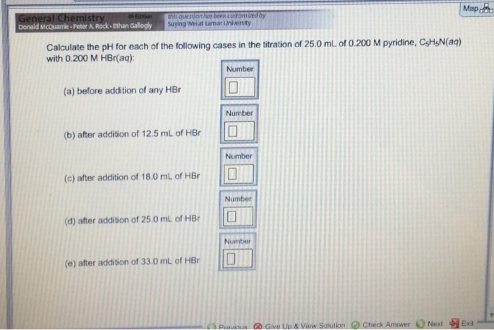 Solved Calculate the pH for each of the following cases in | Chegg.com