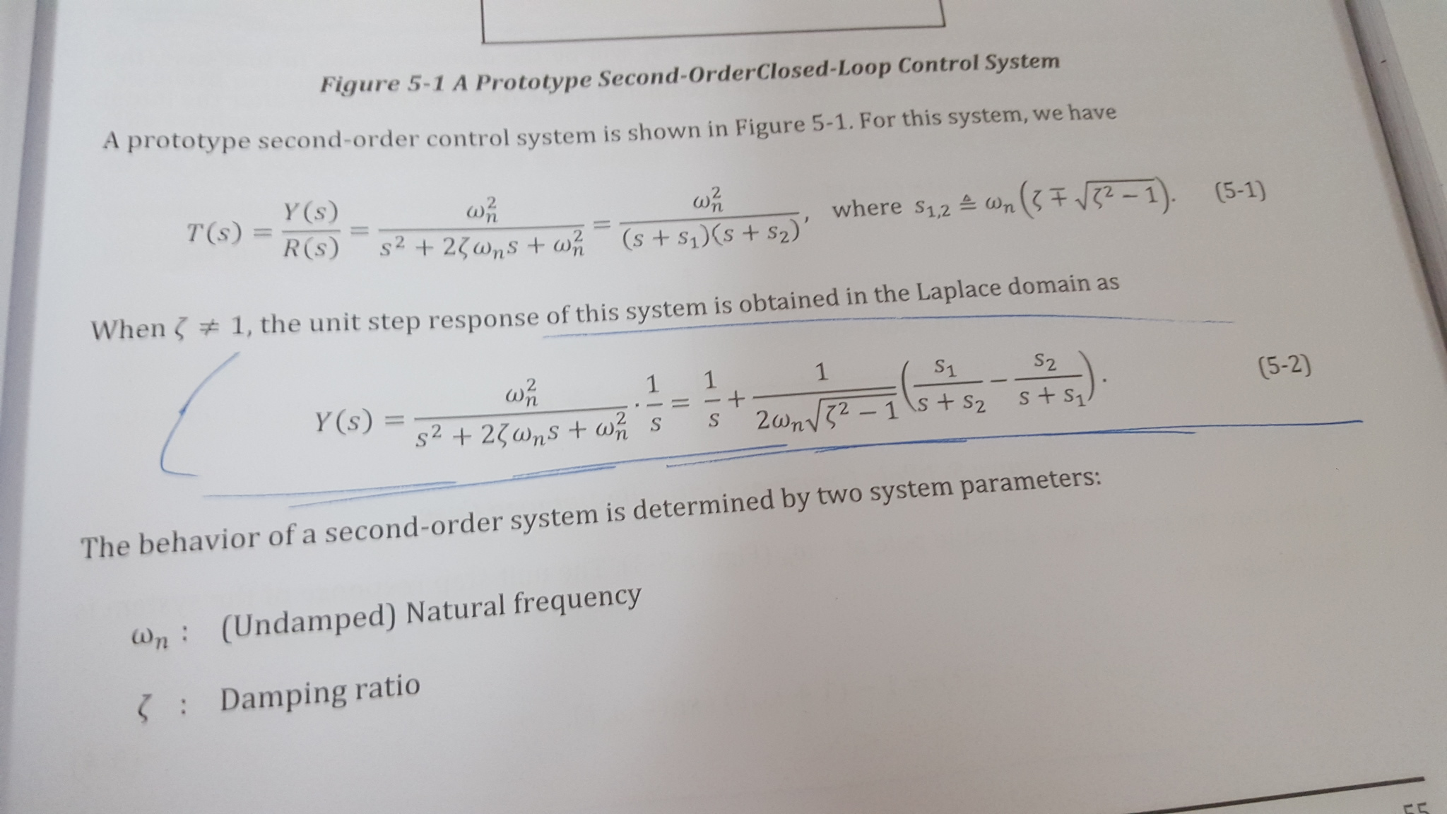 Solved Figure 5-1 A Prototype Second-OrderClosed-Loop | Chegg.com