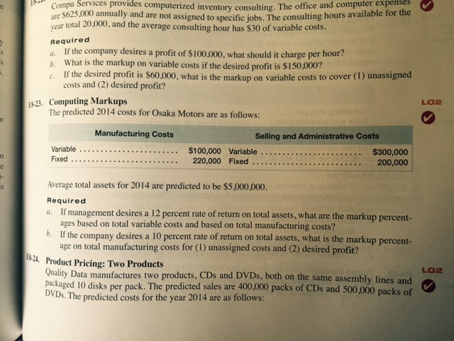 Solved Compu Services provides computerized inventory | Chegg.com