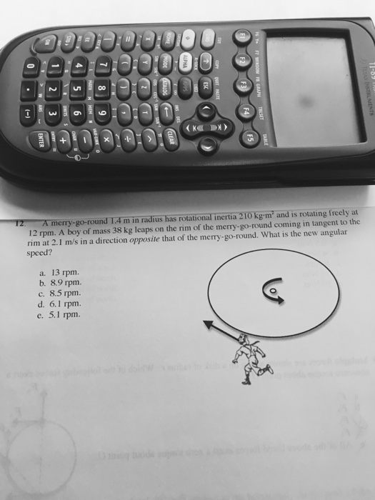 Solved A merry-go-round 1.4 m in radius has rotational | Chegg.com