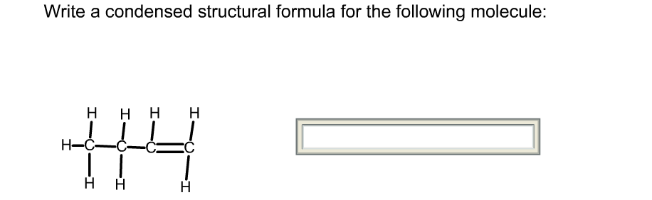 Solved Write a condensed structural formula for the | Chegg.com