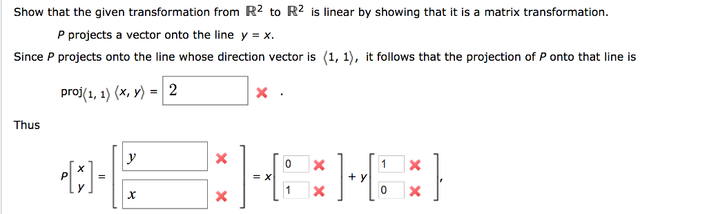 Solved Show that the given transformation from R2 to R2 is | Chegg.com