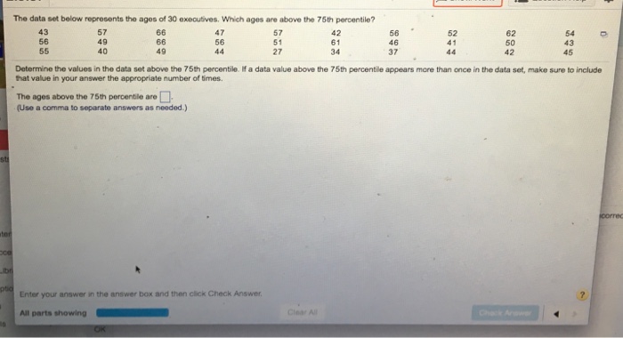 Solved The data set below represents the ages of 30 | Chegg.com