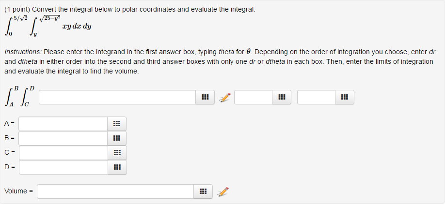 Solved Convert the integral below to polar coordinates and | Chegg.com