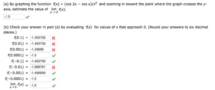 Solved (a) By graphing the function fox) (cos 2x cos x)/x2 | Chegg.com