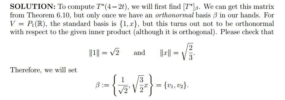 Solved In Linear Algebra, 4th edition, Friedberg Exercise | Chegg.com Solved In Linear Algebra, 4th edition, Friedberg Exercise | Chegg.com