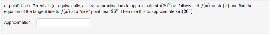 Solved Use differentials (or equivalently, a linear | Chegg.com