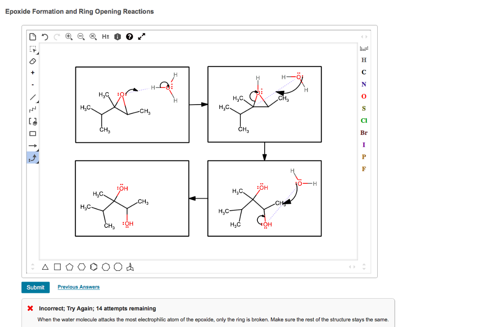 Solved Epoxide Formation and Ring Opening Reactions H3C CI | Chegg.com