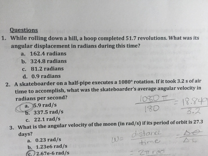 Solved While rolling down a hill, a hoop completed 51.7 | Chegg.com